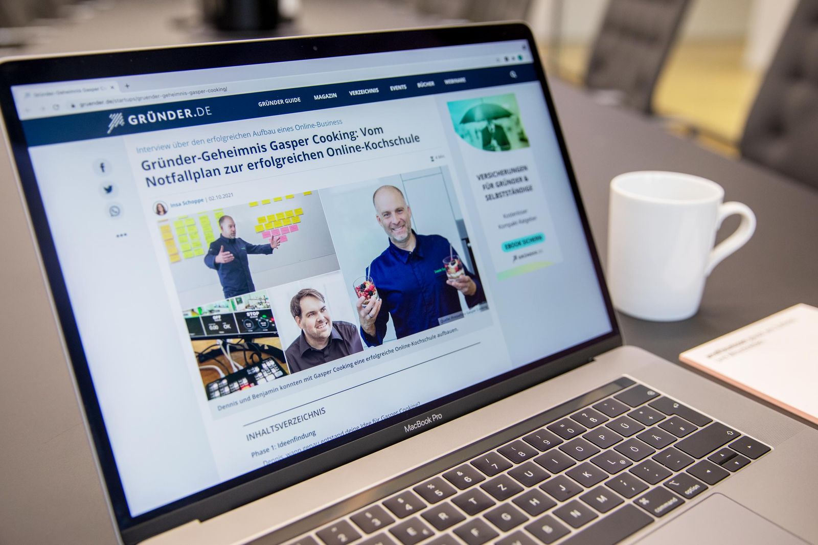 Arndtteunissen x Gasper Cooking auf Gründer.de